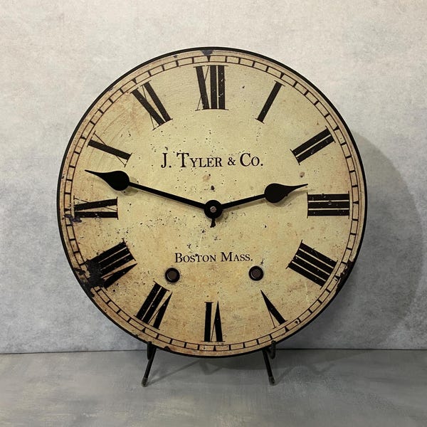 Large Vintage Wall Clock - Etsy