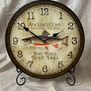 Fishing Wall Clock, 8 Sizes to Choose, Made in USA, Lifetime Warranty ...