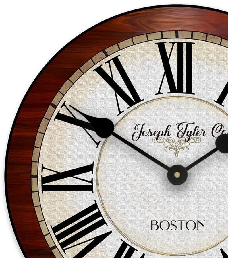 Cherry Wood Wall Clock, 8 Sizes to Choose, Made in USA, Lifetime ...