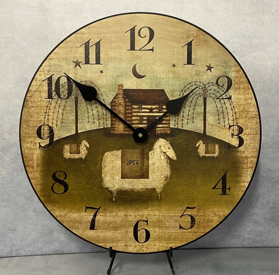 Americana Wall Clock, 8 Sizes, EXTRA Quiet Mechanism, Lifetime Warranty ...