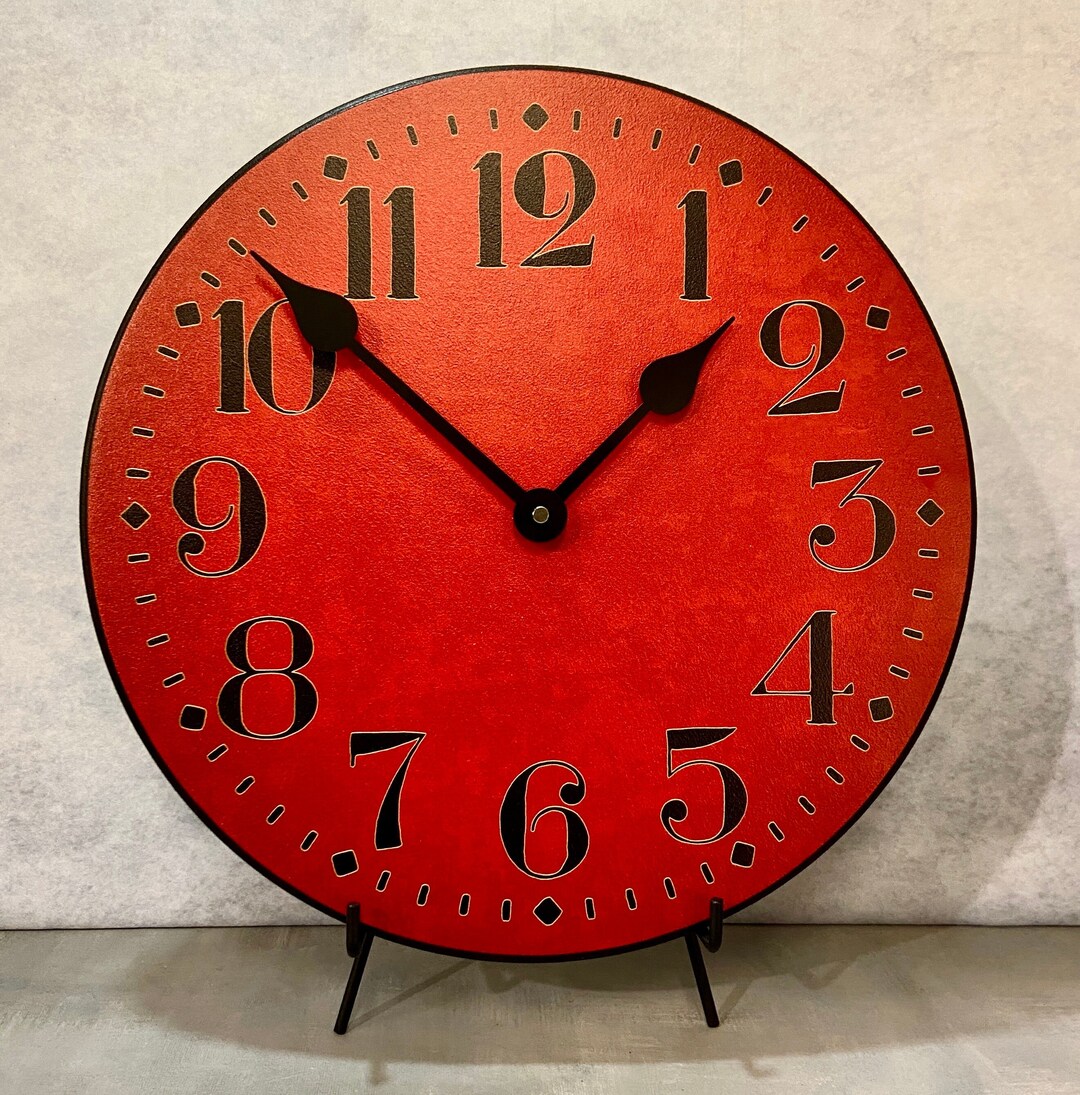 Houston Big Red Wall Clock, 8 Sizes!!, EXTRA Quiet Mechanism, Lifetime ...