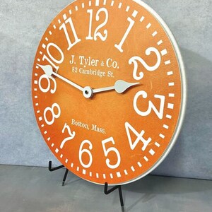 Tangerine Wall Clock, 8 Sizes to Choose, Made in USA, Lifetime Warranty ...
