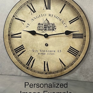 Italian Hotel Wall Clock, Choose From 8 Sizes, QUIET Mechanism ...