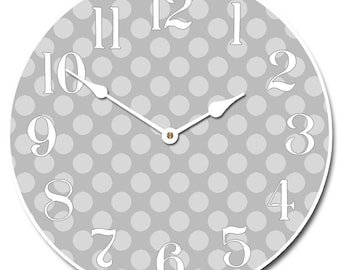 Polka Dot Clock | Etsy