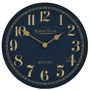 10 Navy Blue Clocks Styles, 8 Sizes!!, EXTRA Quiet Mechanism, Lifetime ...