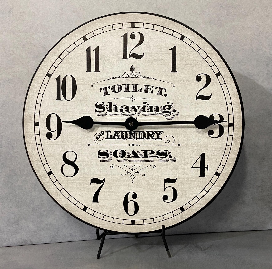 Bathroom Wall Clock, 8 Sizes to Choose, Made in USA, Lifetime Warranty ...