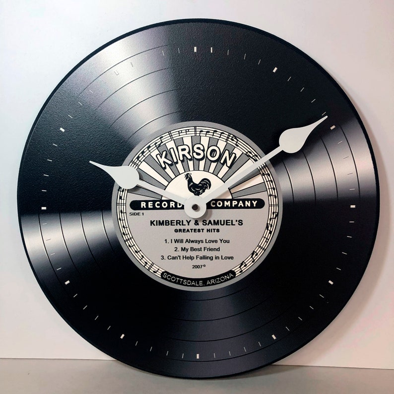 Personalized Record Look Wall Clock 8 Sizes to Choose Made - Etsy