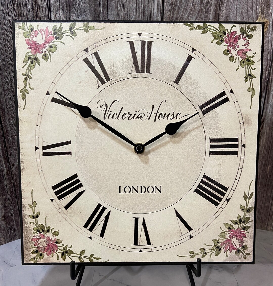 Victorian Square Wall Clock, Large Wall Clock, Choose From 5 Sizes ...