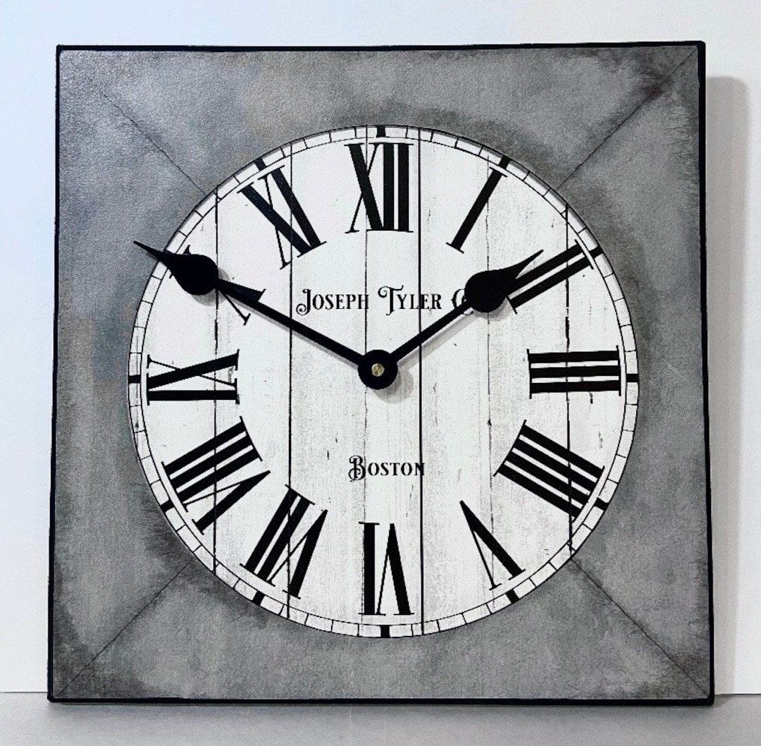 Montgomery Square Wall Clock, Large Wall Clock, Choose From 5 Sizes ...