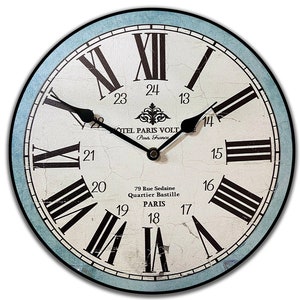 9 Blue Clock Styles to Choose, 8 Sizes!!, EXTRA Quiet Mechanism ...