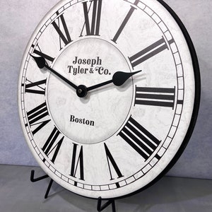 Classic White Wall Clock, 8 Sizes to Choose, Made in USA, Lifetime ...