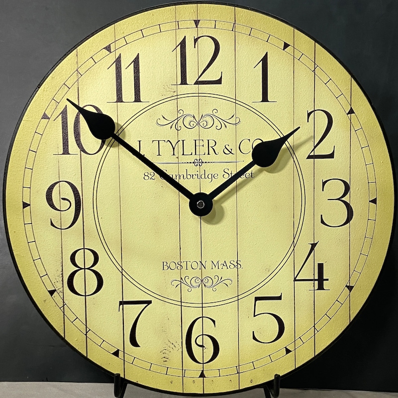Yellow Wall Clock - Etsy