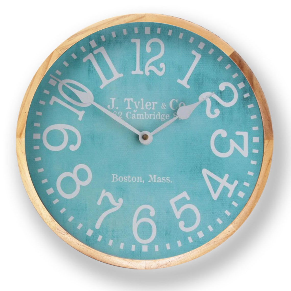 Turquoise Wall Clock 8 Sizes to Choose Made in USA Lifetime - Etsy
