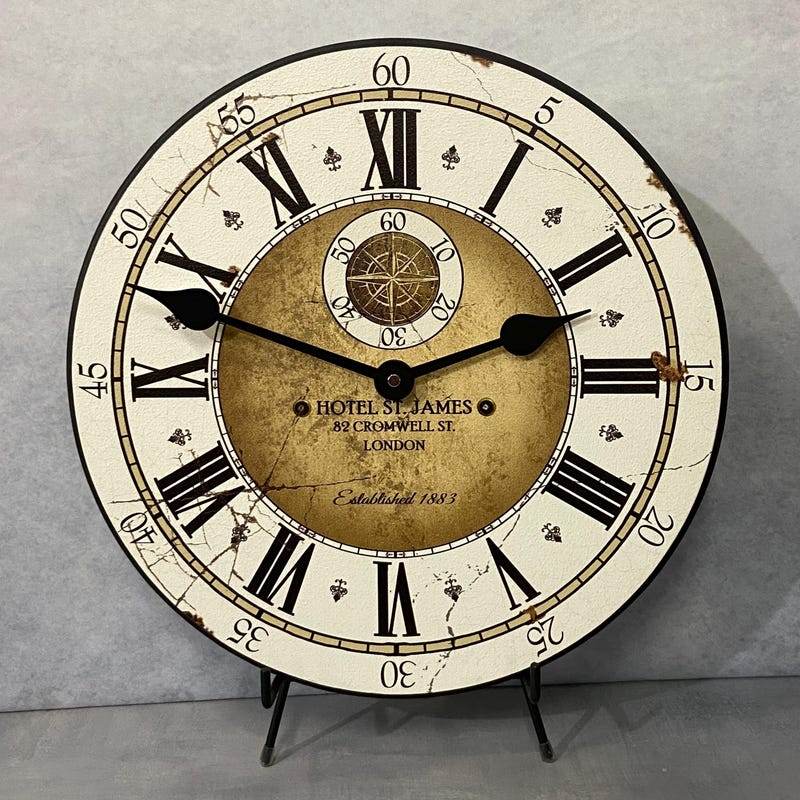Golden Antique Wall Clock - Etsy