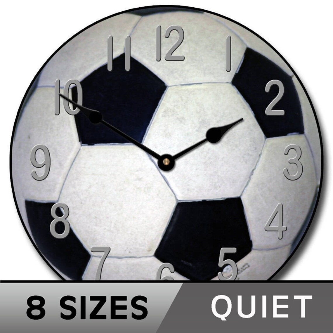 Soccer Wall Clock 8 Sizes to Choose Made in USA Lifetime - Etsy