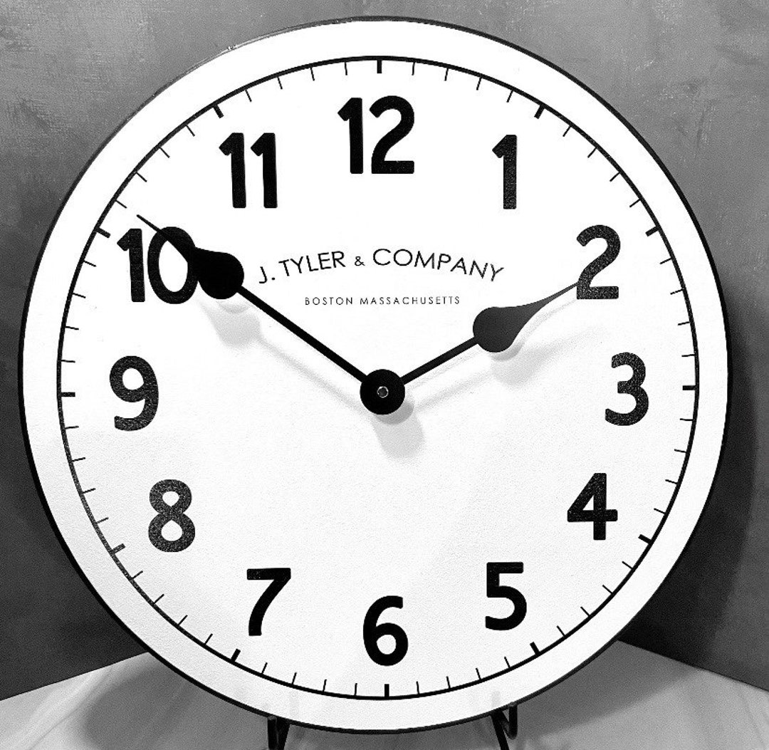 Telegraph Wall Clock 8 Sizes to Choose Made in USA Lifetime - Etsy