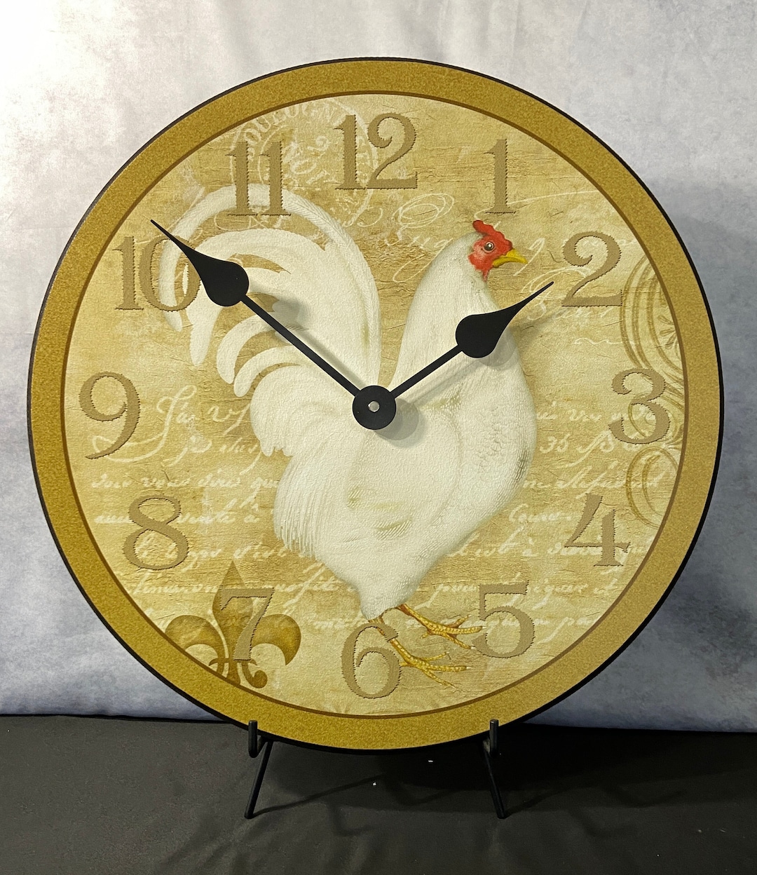 White French Hen Wall Clock - Etsy