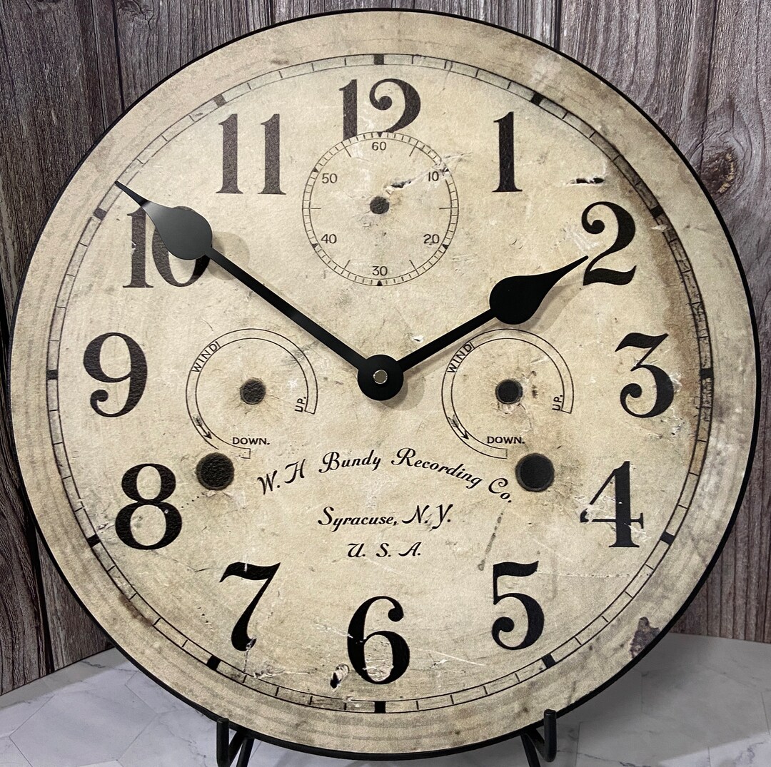 Bundy Wall Clock 8 Sizes to Choose Made in USA Lifetime - Etsy