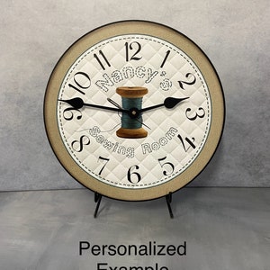 Sewing Room Wall Clock, 8 Sizes to Choose, Made in USA, Lifetime ...