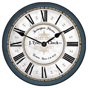 9 Blue Clock Styles to Choose, 8 Sizes!!, EXTRA Quiet Mechanism ...