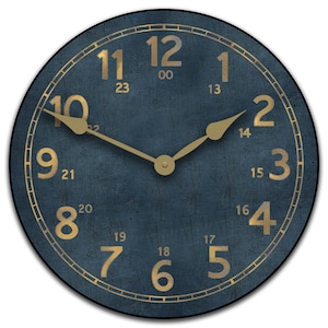 10 Navy Blue Clocks Styles, 8 Sizes!!, EXTRA Quiet Mechanism, Lifetime ...
