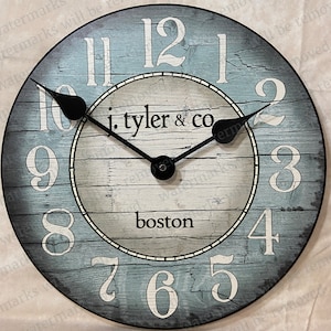 9 Blue Clock Styles to Choose, 8 Sizes!!, EXTRA Quiet Mechanism ...