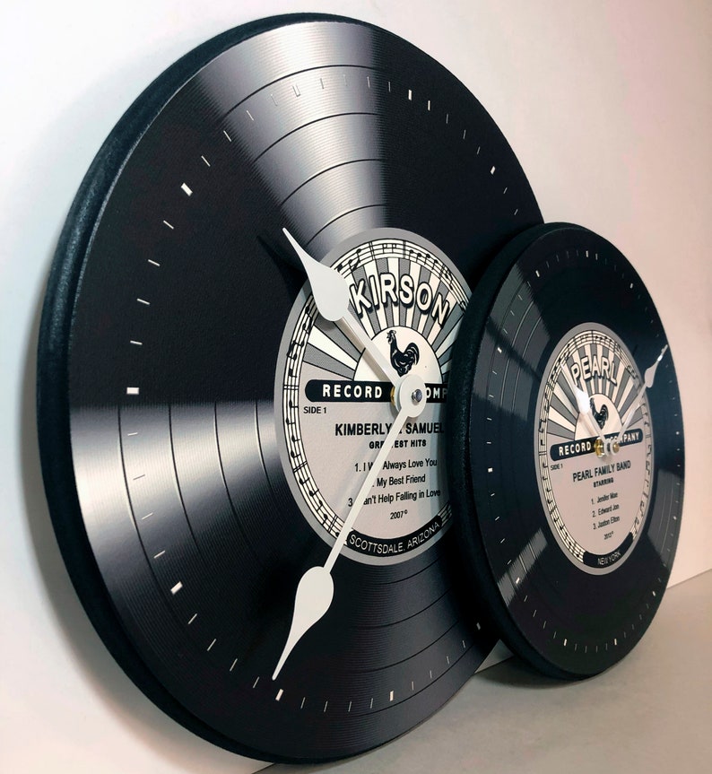 Personalized Record Look Wall Clock 8 Sizes to Choose Made - Etsy