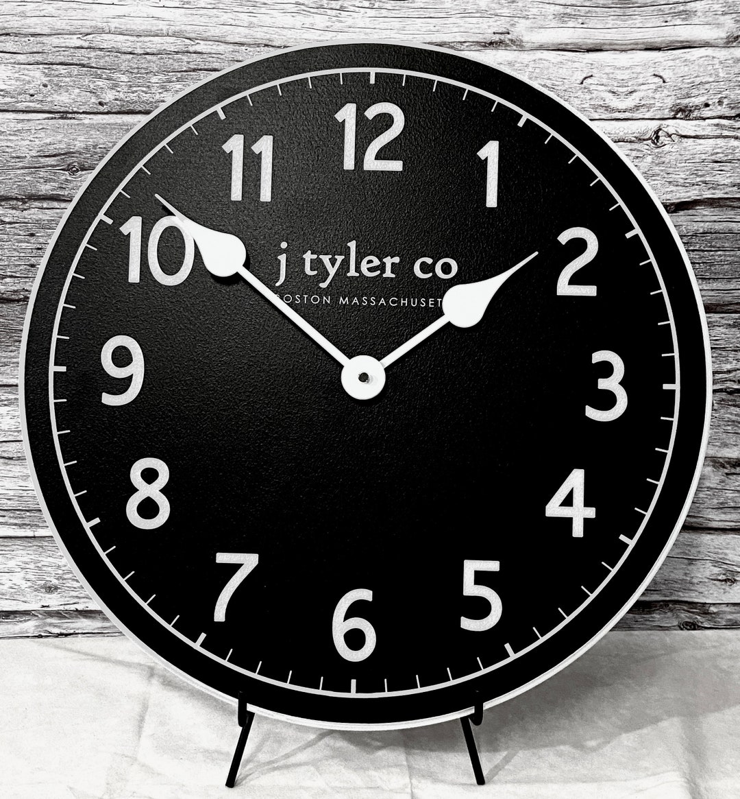 New Traditional Black Wall Clock, 8 Sizes to Choose, Made in USA ...