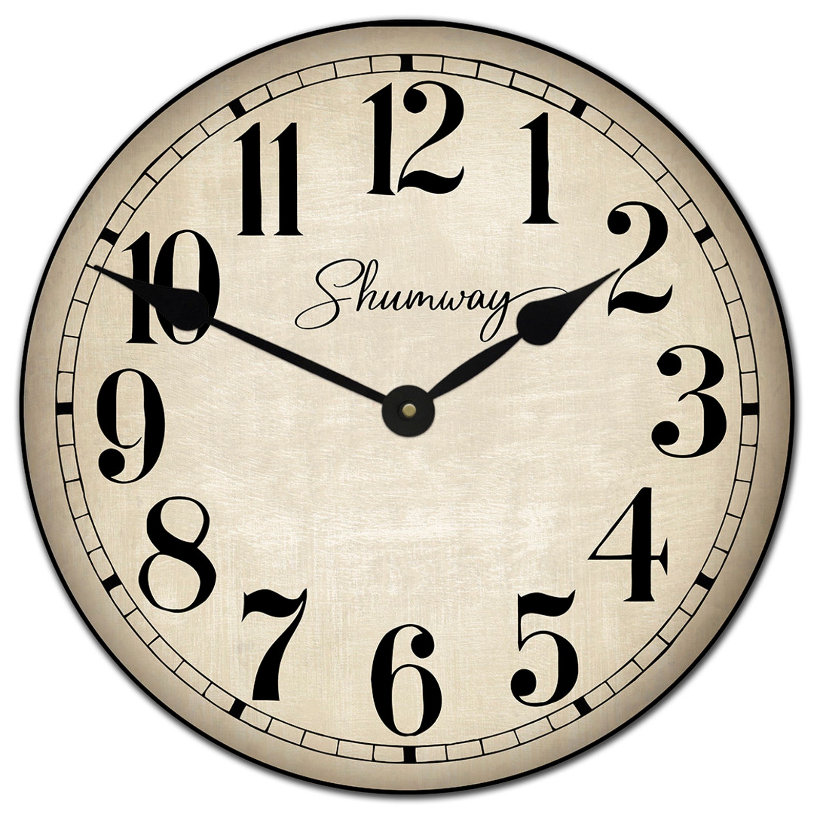 Hamilton Wall Clock Ultra Quiet Quartz Mechanism Free - Etsy