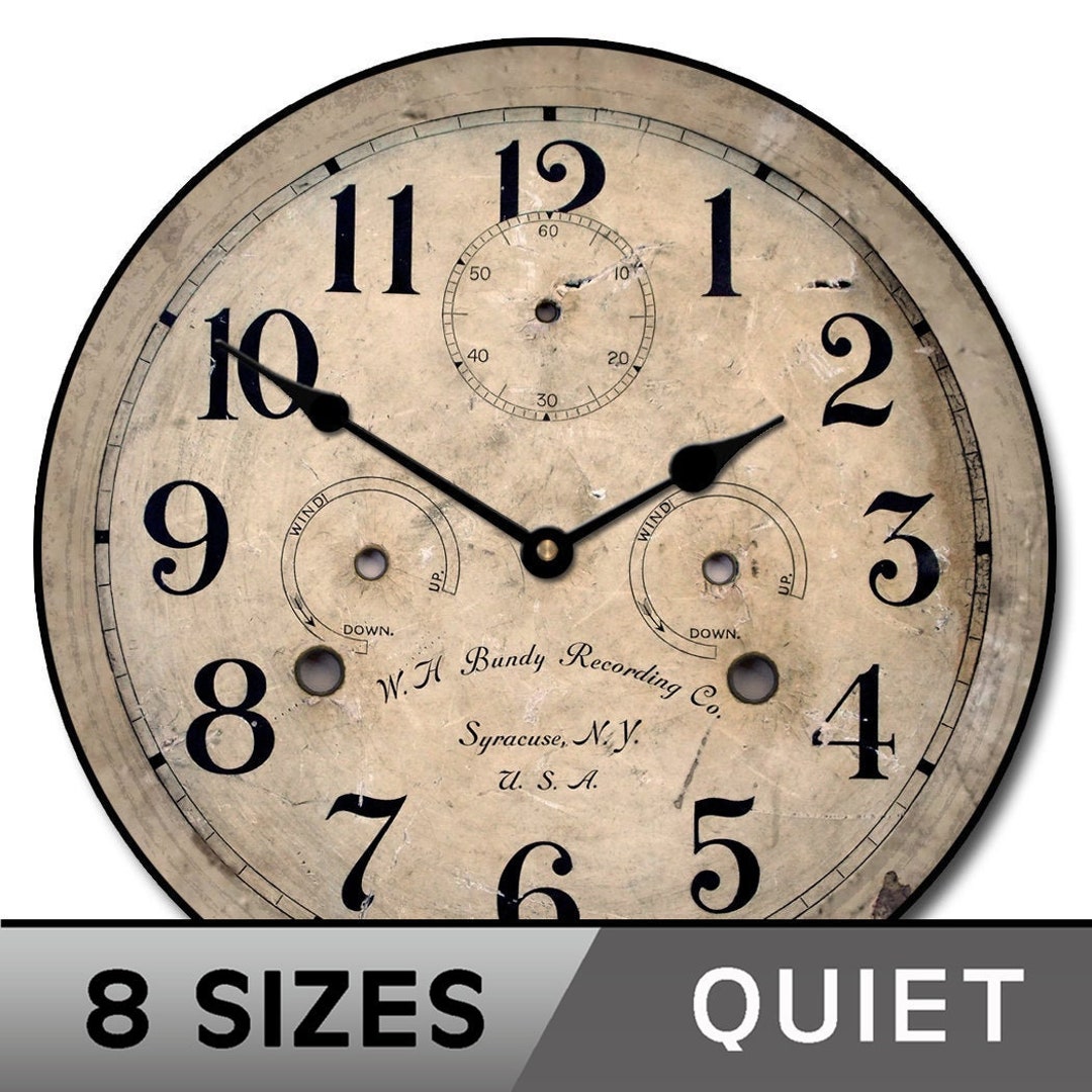 Bundy Wall Clock 8 Sizes to Choose Made in USA Lifetime - Etsy