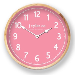 New Traditional Pink Wall Clock Large Wall Clock EXTRA - Etsy