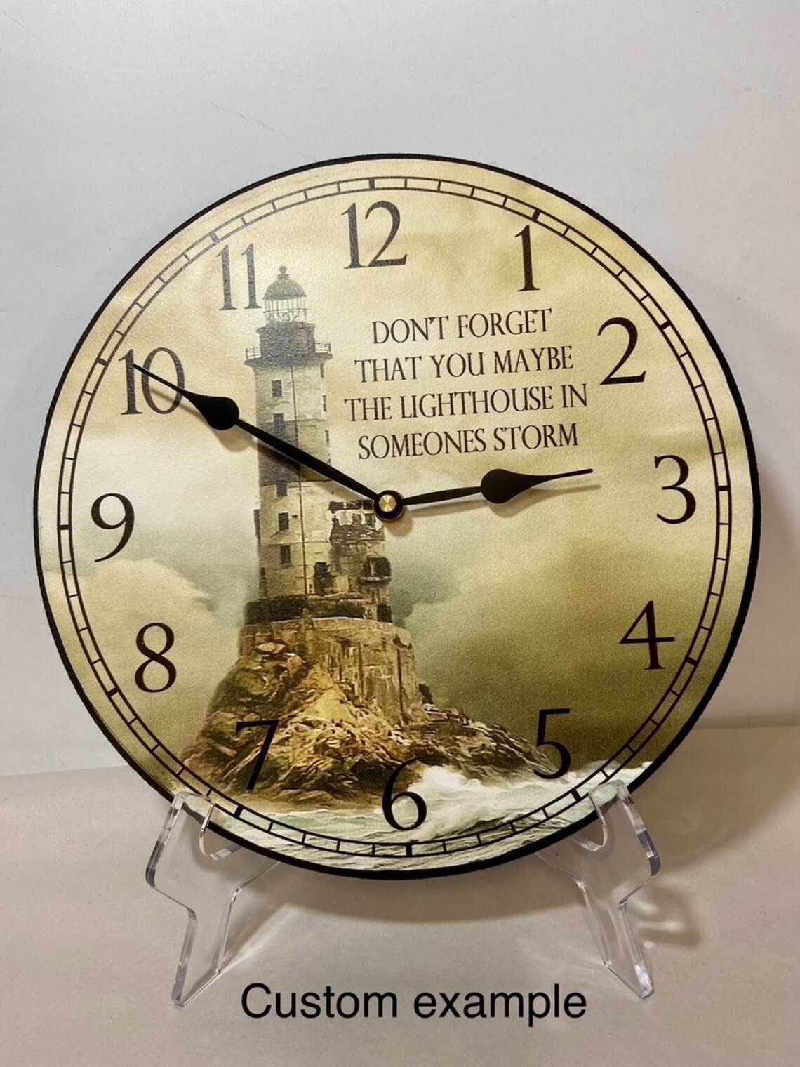 Lighthouse Wall Clock 2, Large Wall Clock, Choose From 8 Sizes. Extra ...