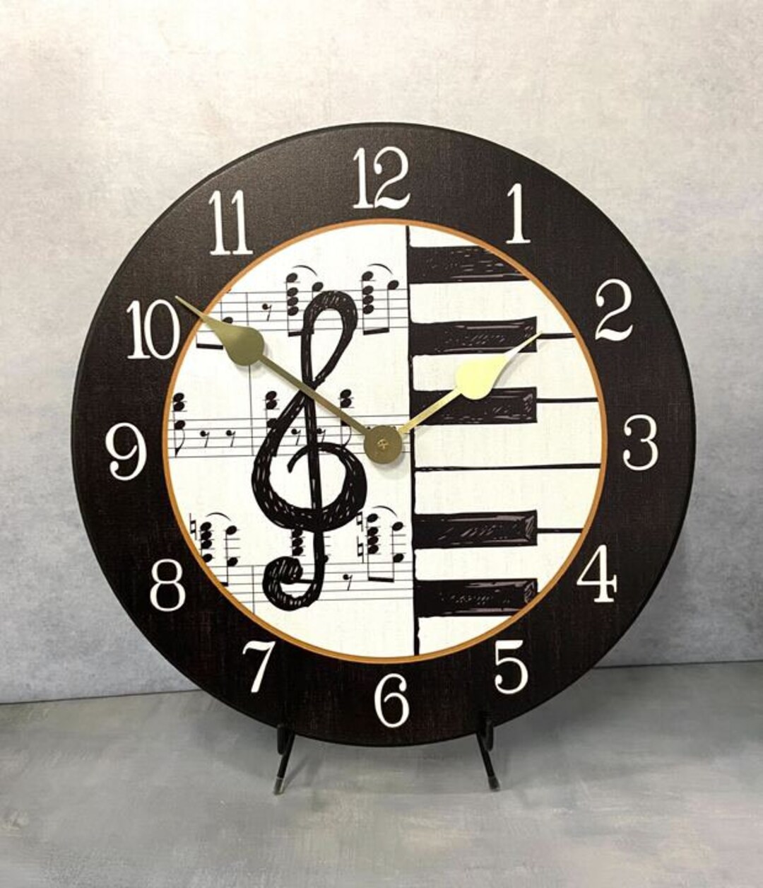 Music Clock, Comes in 8 Sizes! Whisper Quiet Mechanism Made is USA ...