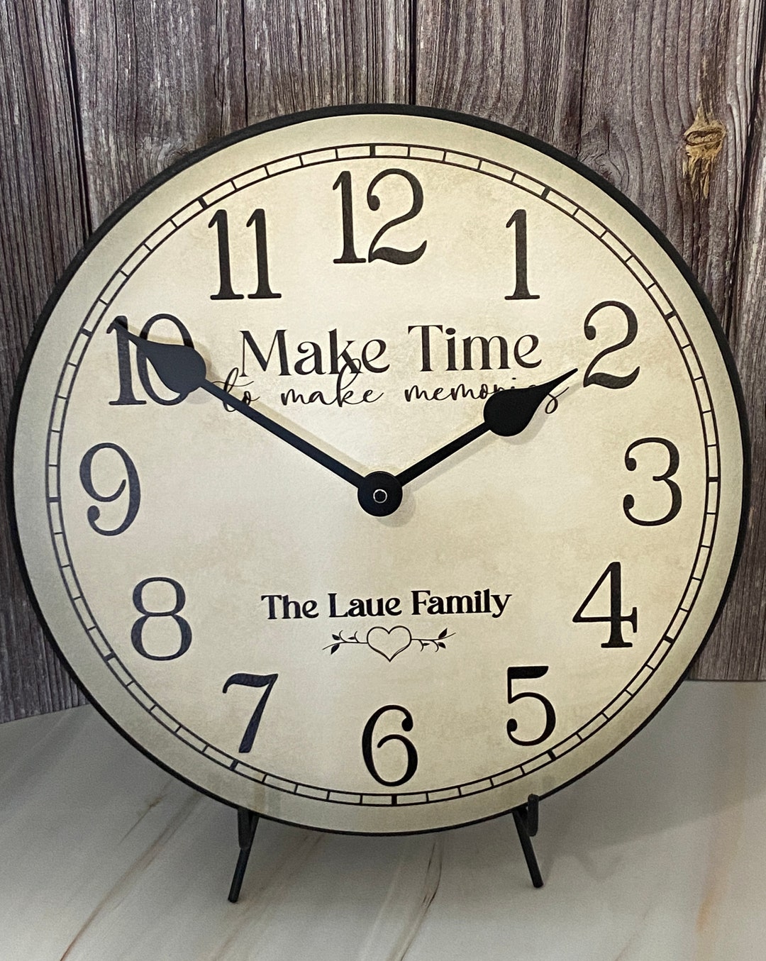 Make Time to Make Memories, Family Clock, Large Wall Clock, Choose From ...