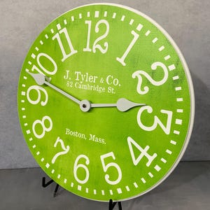 Lime Green Wall Clock, 8 Sizes to Choose, Made in USA, Lifetime ...
