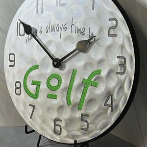 Golf Wall Clock, 8 Sizes to Choose, Made in USA, Lifetime Warranty ...