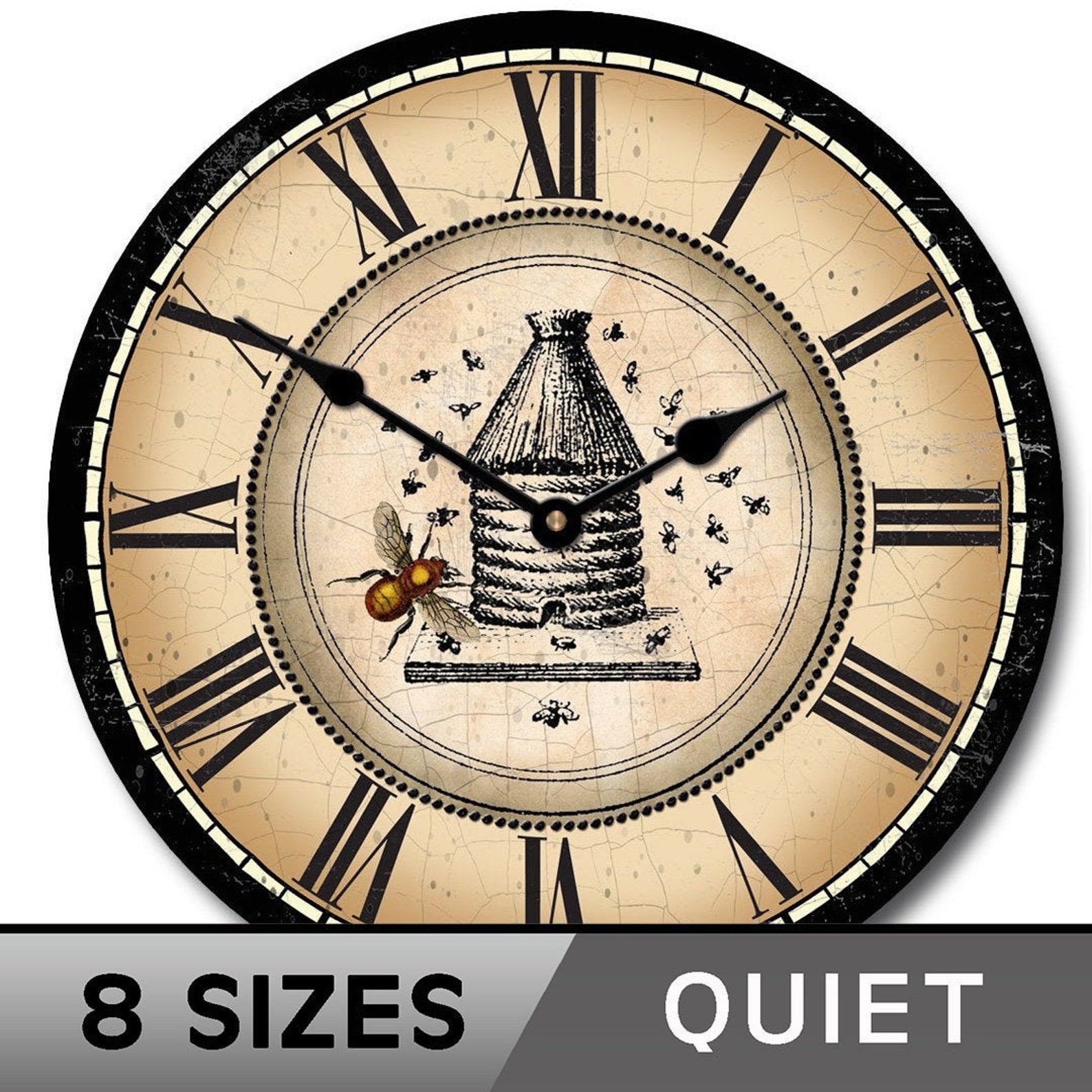Beehive Wall Clock 8 Sizes to Choose Made in USA Lifetime - Etsy
