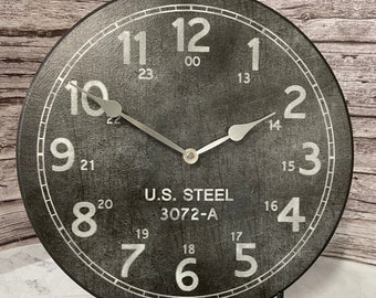 Railroad Crossing Wall Clock 8 Sizes to Choose Made in USA - Etsy