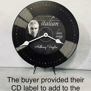 Personalized Record Look Wall Clock, 8 Sizes to Choose, Made in USA ...