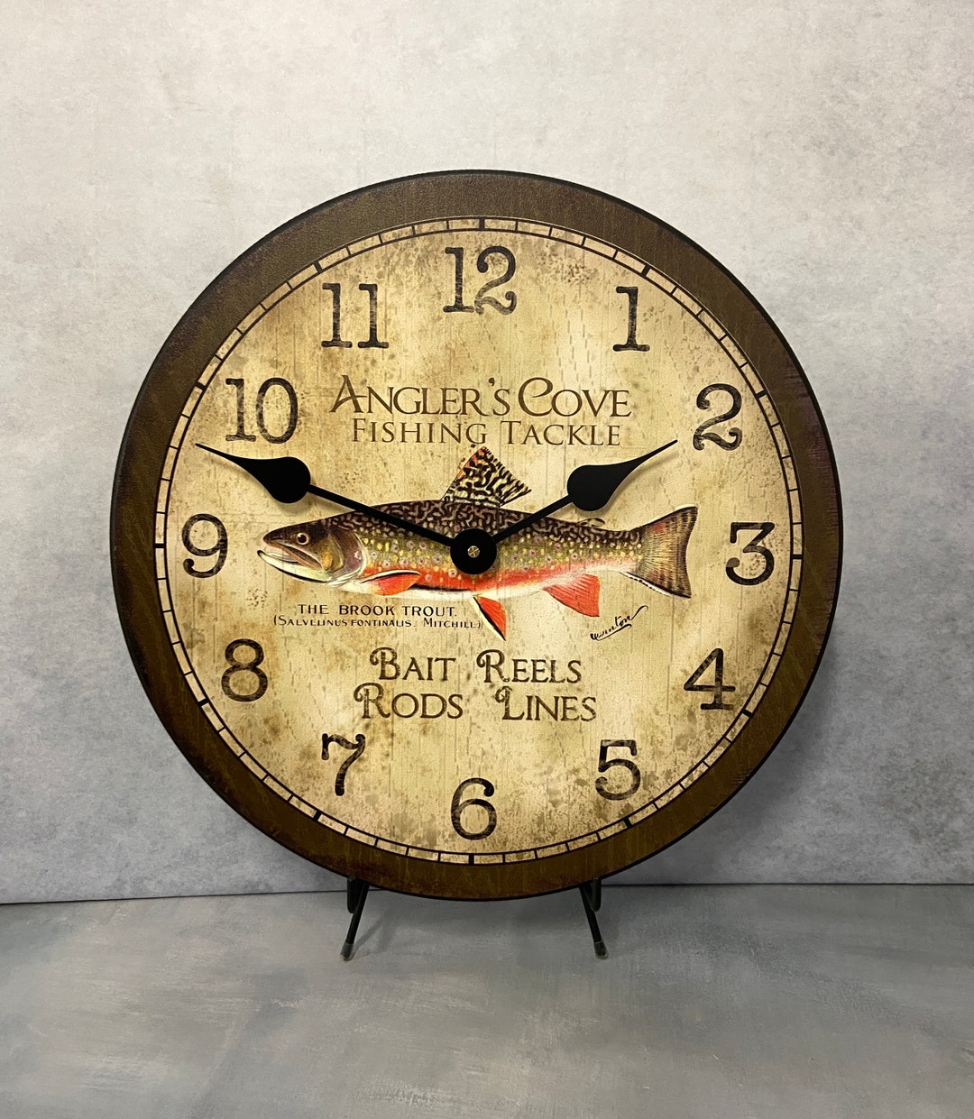 Fishing Wall Clock, 8 Sizes to Choose, Made in USA, Lifetime Warranty ...