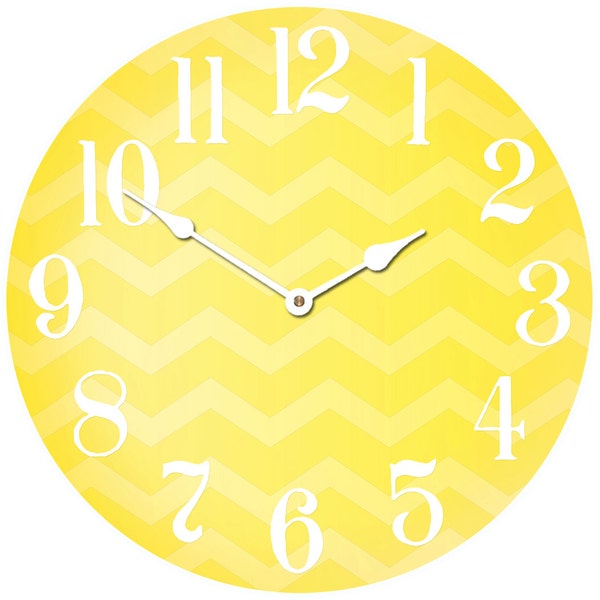Yellow Wall Clock - Etsy