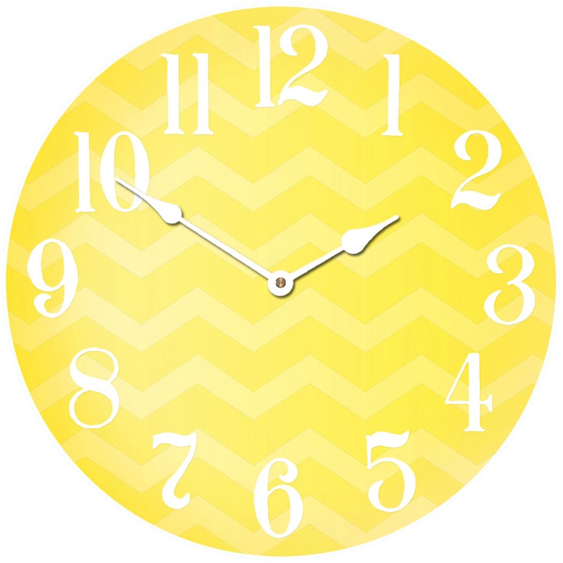 Chevron Wall Clock - Etsy