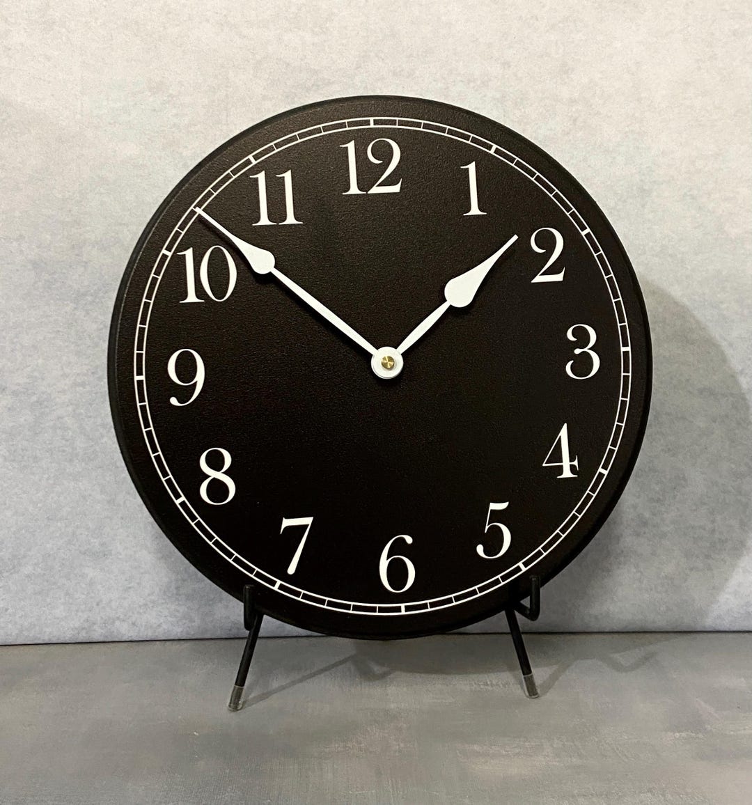 Jazzy Black Wall Clock, 8 Sizes!! Life Time Warranty, Ultra QUIET, Made ...