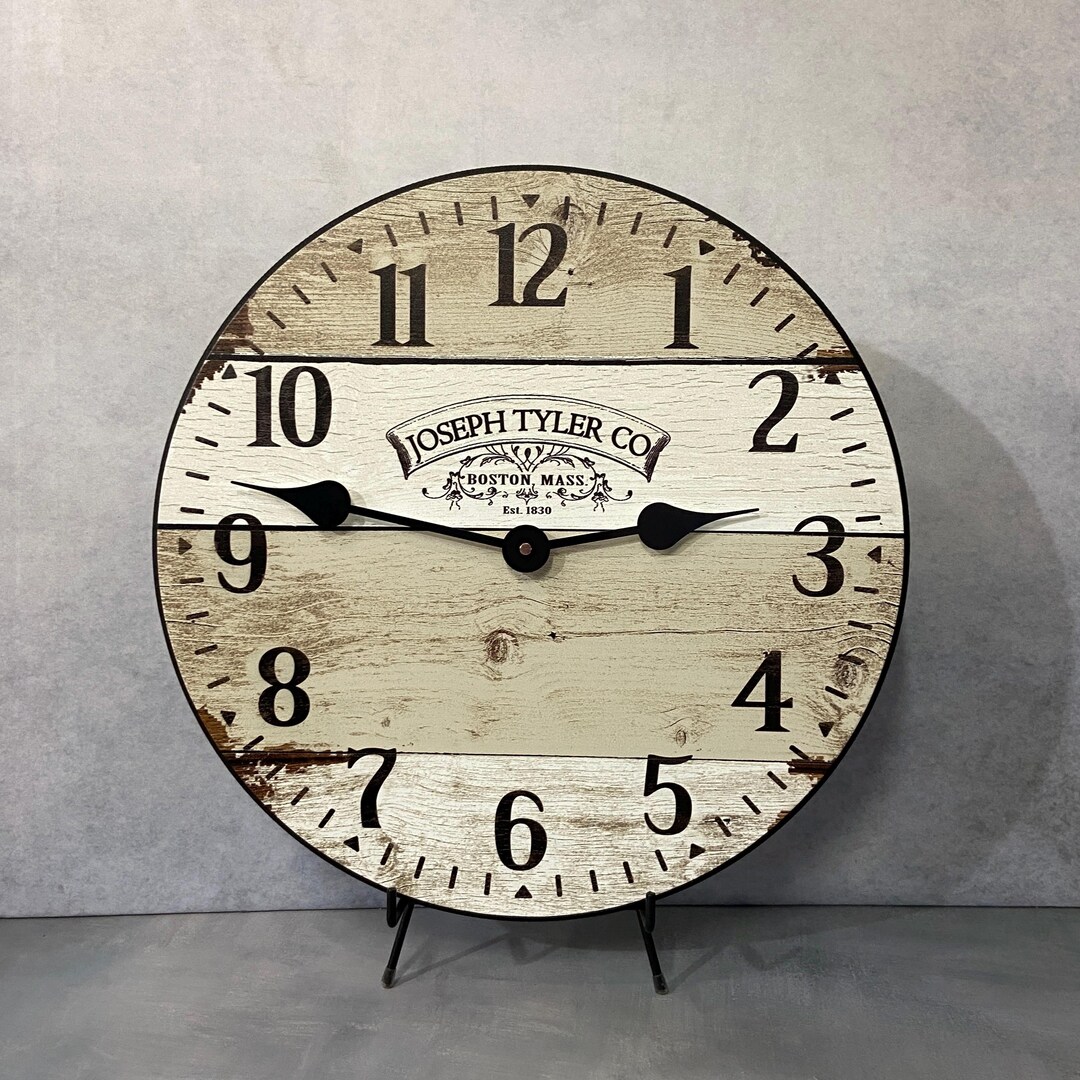 Rustic Barnwood Wall Clock, Large Wall Clock, Choose From 8 Sizes ...
