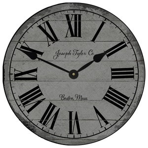 9 Styles of Gray Clocks to Choose From, 8 Sizes!!, EXTRA Quiet ...