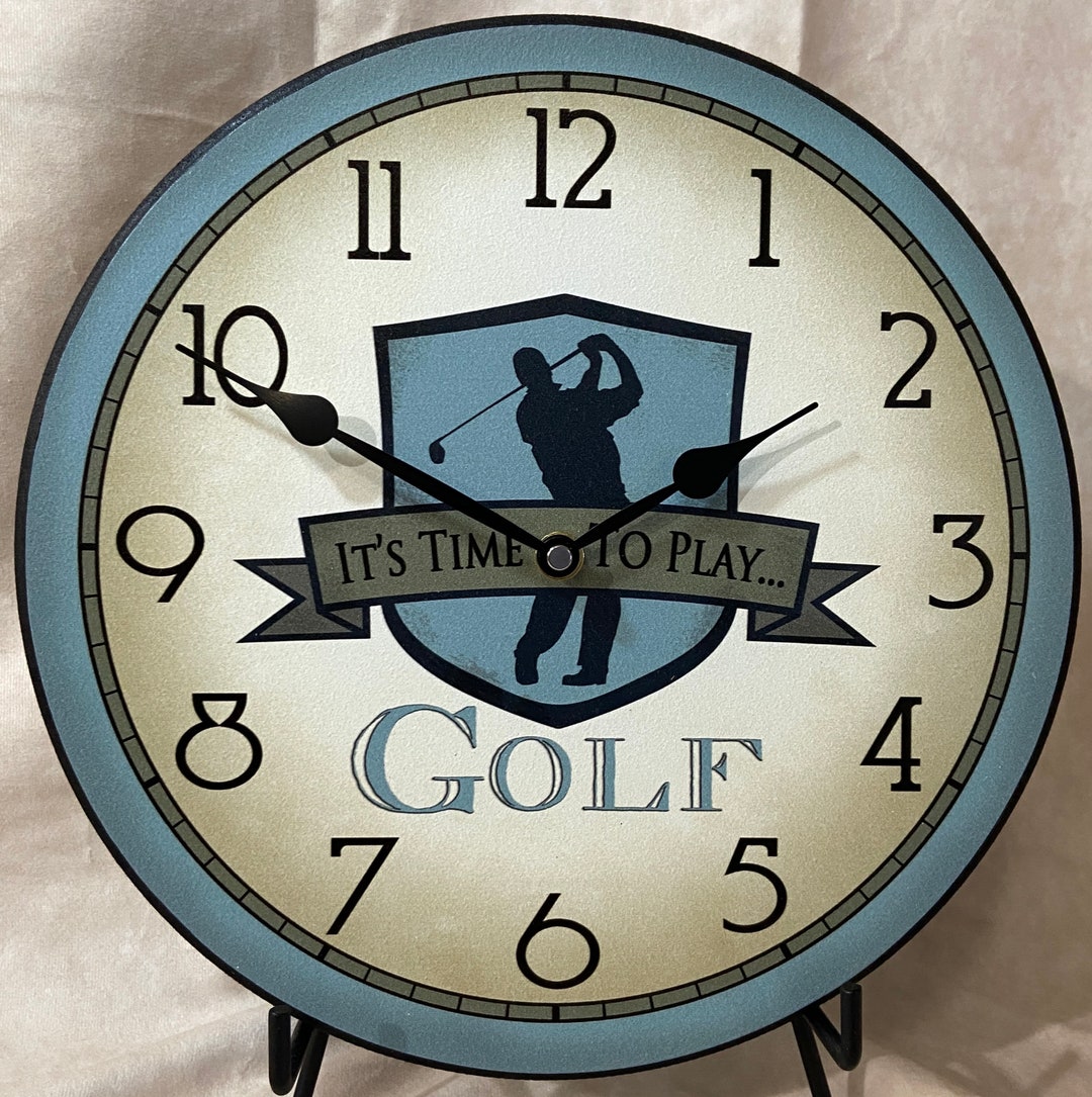 Blue Golf Wall Clock 8 Sizes to Choose Made in USA Lifetime - Etsy