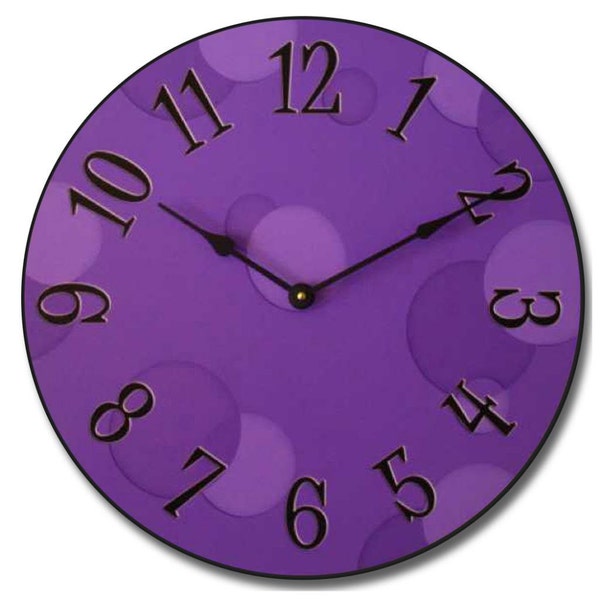 Purple Clock - Etsy