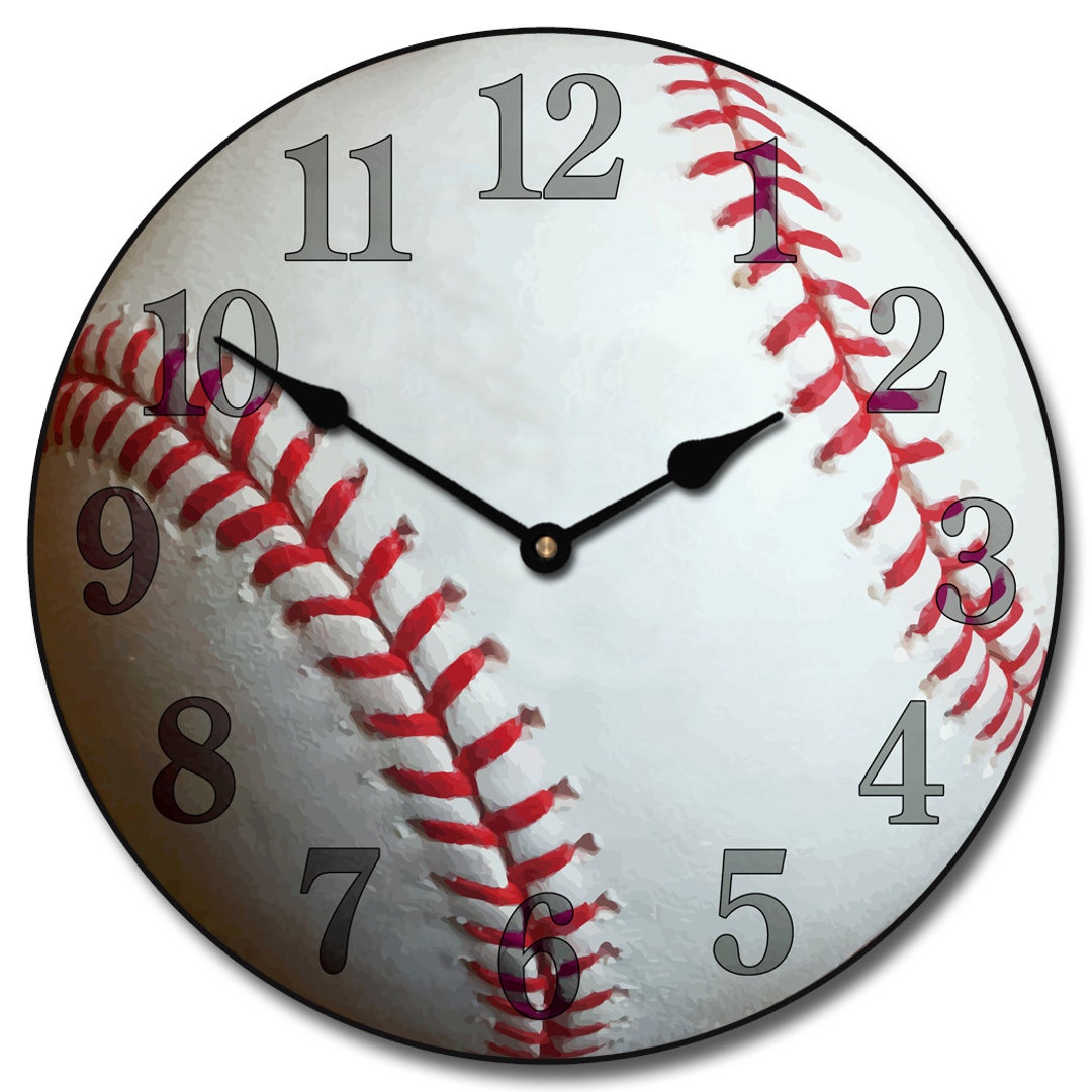 Baseball Wall Clock 4 - Etsy