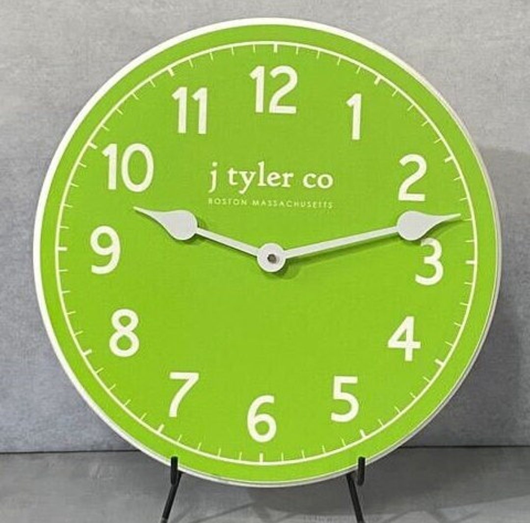 New Traditional Lime Wall Clock, 8 Sizes to Choose, Made in USA ...