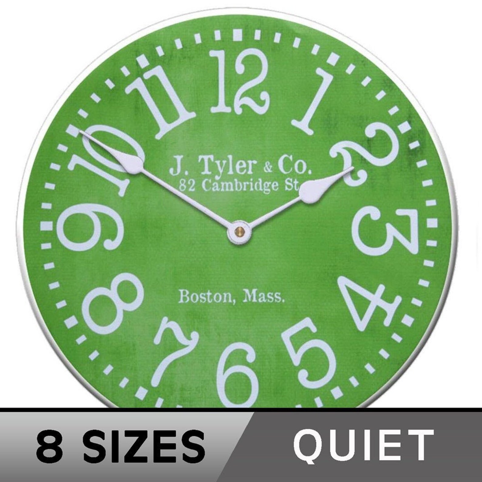 Lime Green Wall Clock 8 Sizes to Choose Made in USA - Etsy